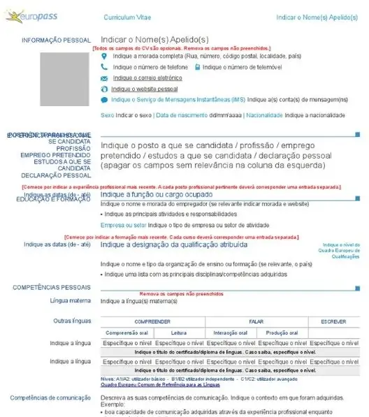 Como montar um currículo para Portugal